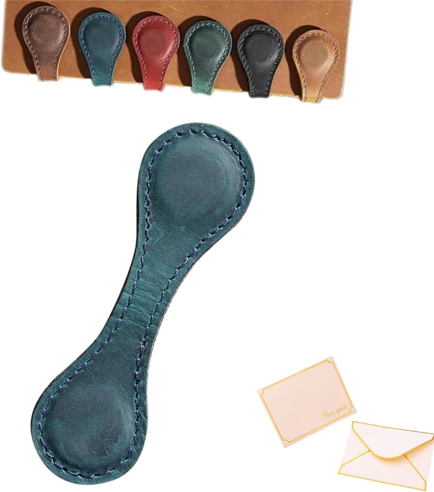 Amazon.com: Magnetic Leather Bookmarks,Personalized Magnet Leather Book ...