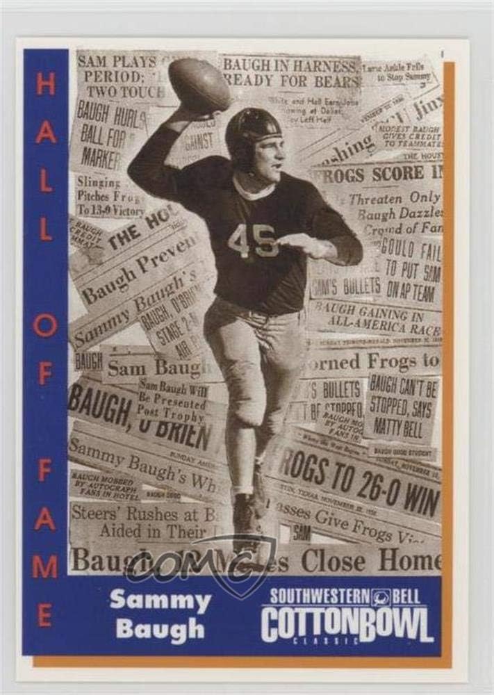 Amazon.com: Sammy Baugh (Football Card) 2001 Cotton Bowl Hall of Fame ...