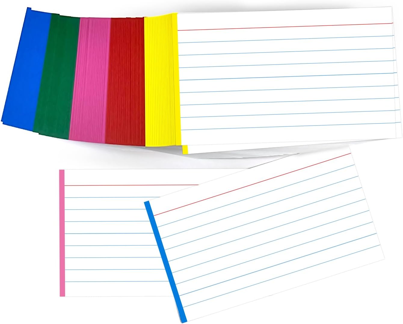 Amazon.com : Colored Index Cards Ruled Revision Cards, 300PCS Flash ...