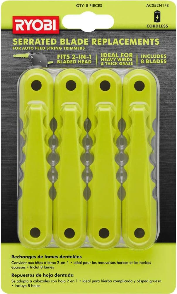 Amazon.com: RYOBI Serrated Blade Replacement (8-Pack) AC052N1FB ...