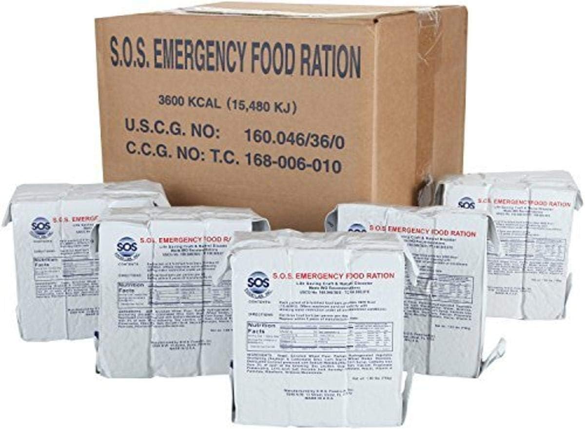 Amazon.com: SOS Food Labs Rations Emergency 3600 Calorie Food Bar - 3 ...
