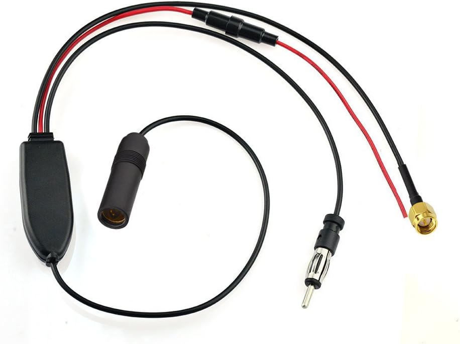 Eightwood Car DAB Aerial Splitter Din Female to Din Male + SMA ...