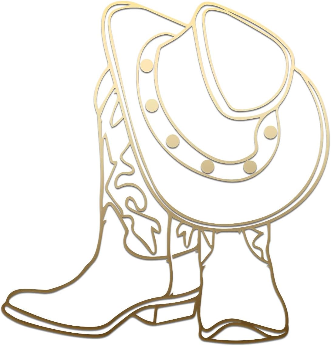 Amazon.com - Cowboy Boots Decal Vinyl Sticker Auto Car Truck Wall ...