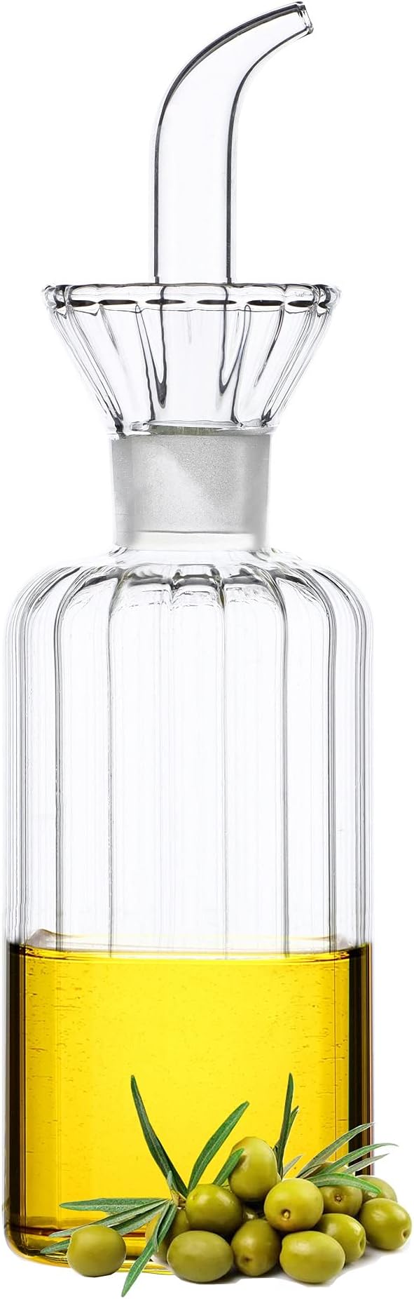 Haizeen 240ml 8oz Glass All Purpose Cruet Glass Oil Decanter ...