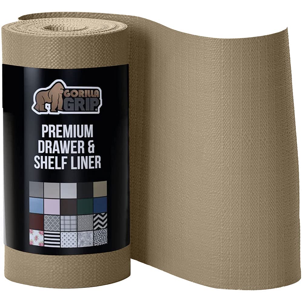Gorilla Grip Smooth Surfaced Top Slip Resistant Drawer and Shelf Liner ...