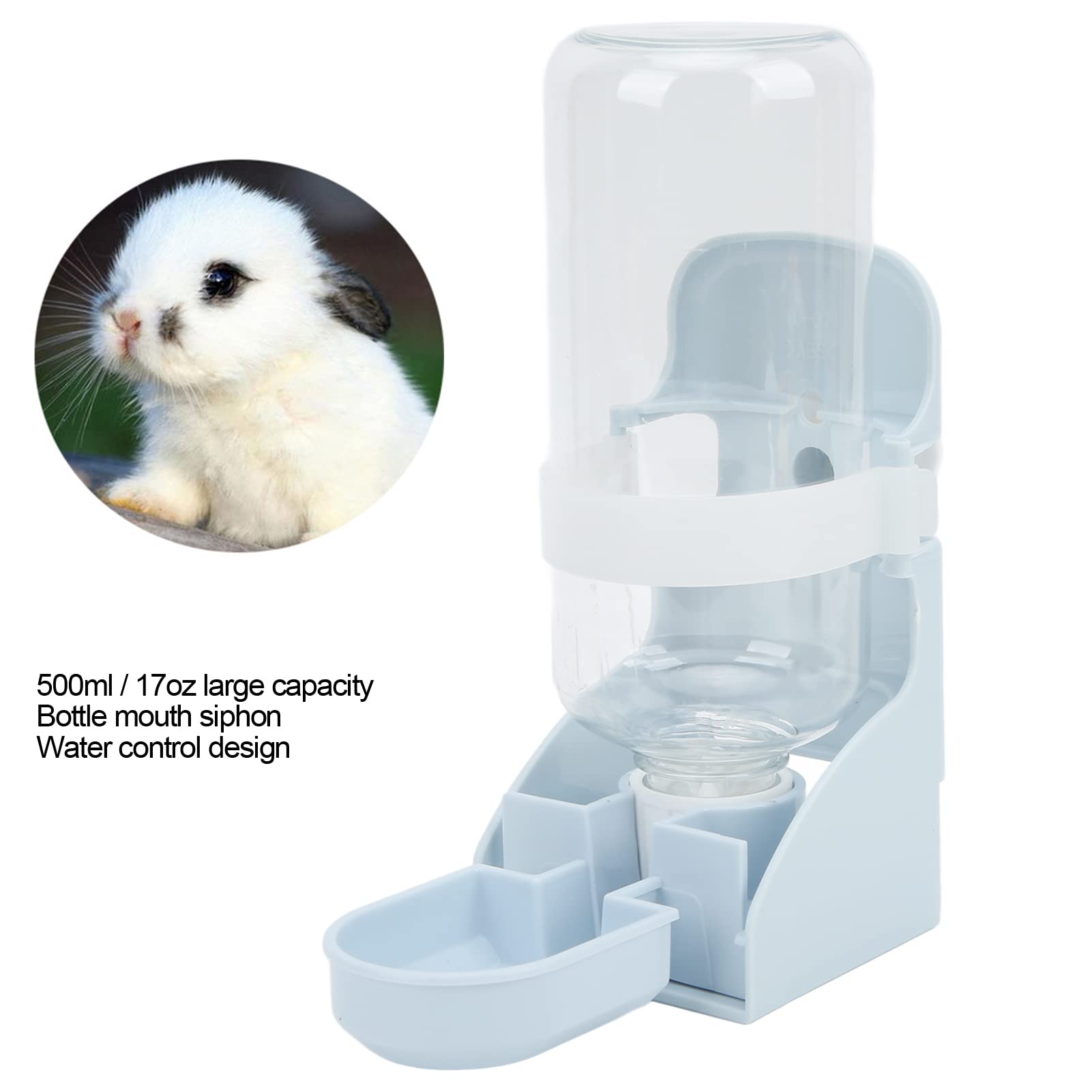 Rabbit Water Bottle, 17oz Hanging Water Fountain Automatic, 47% OFF