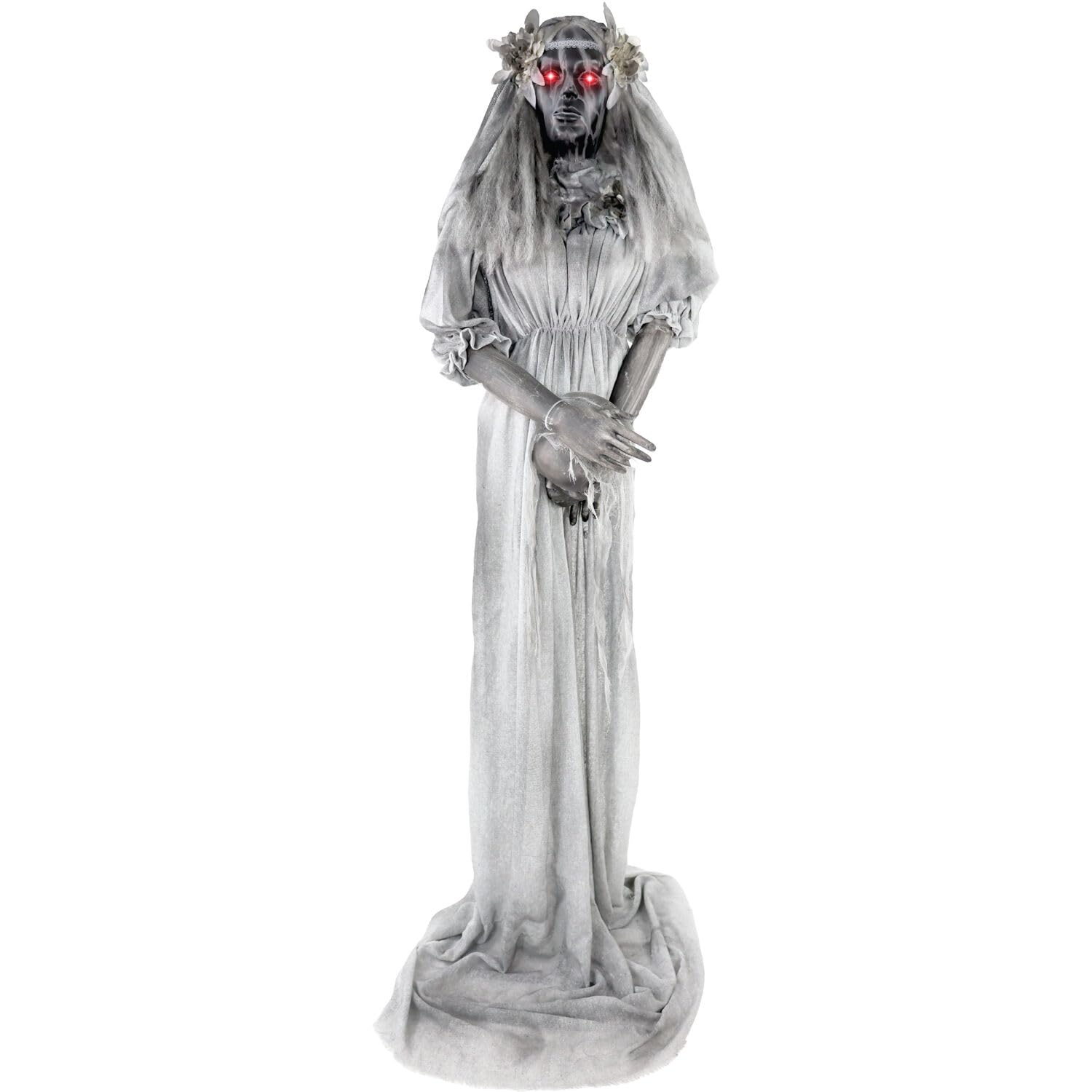 Amazon.com: Haunted Hill Farm Lifesize Animatronic Scary Haunted Lady ...