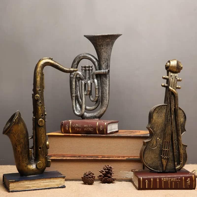 Buy SN Handicrafts Set of 3 Decorative Tuba Violin and Saxophone ...