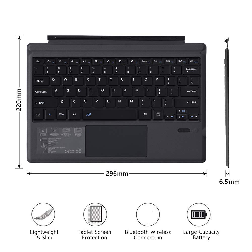 Buy Bluetooth 5.0 Wireless Keyboard with Touchpad for Microsoft Surface ...