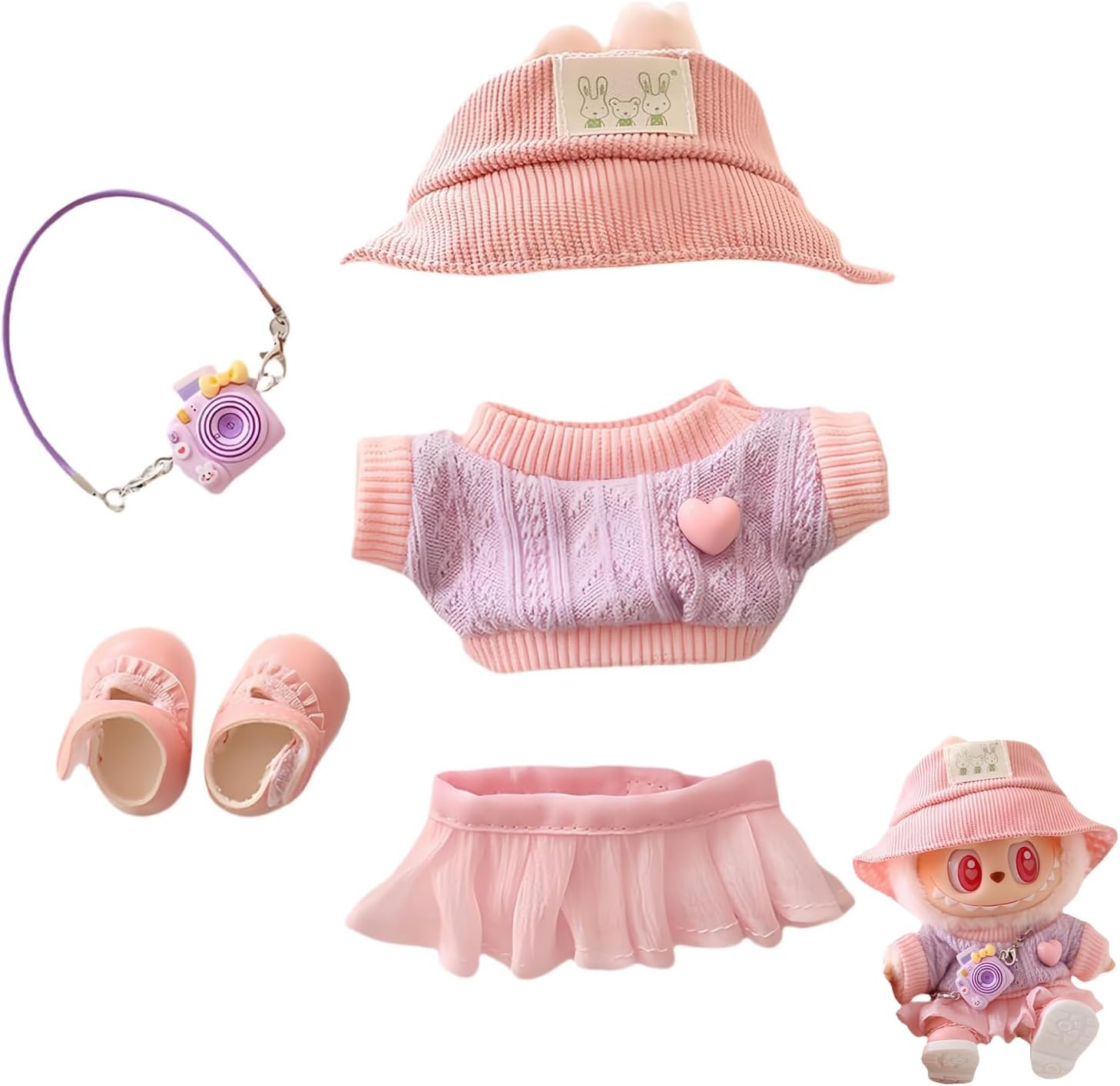 Amazon.com: Ropa para Labubu 2025, accesorios exquisitos para Labubu ...