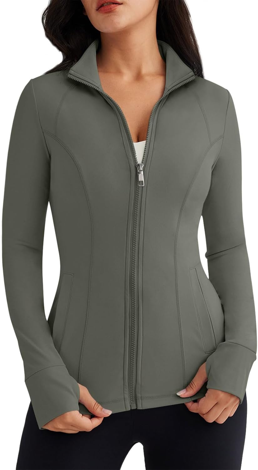 Trendy Queen Womens Lightweight Zip Up Jackets 2025 Athletic Hoodies ...