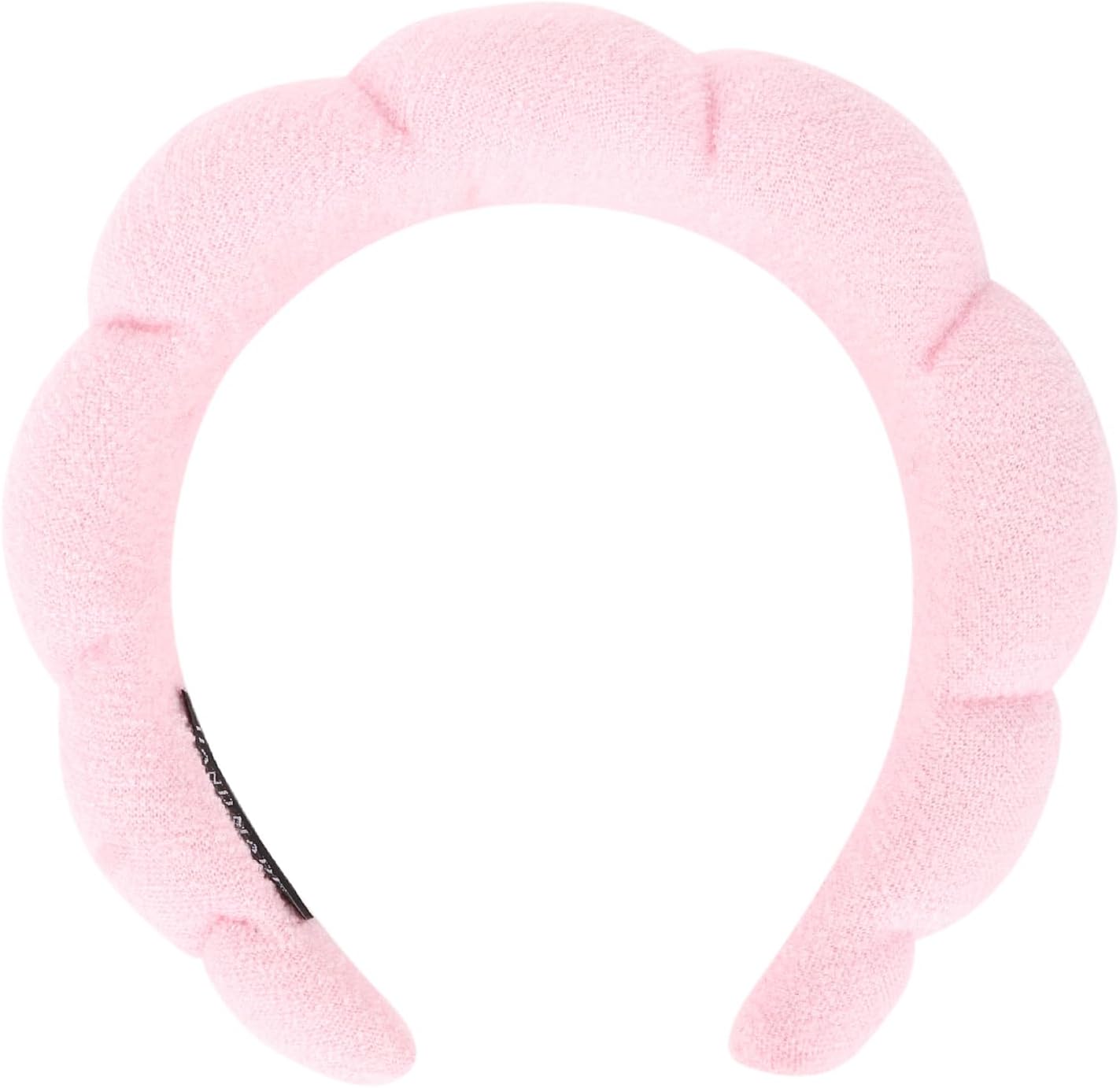 Amazon.com : Araluky Pink Spa Headband for Washing Face Puffy Sponge ...