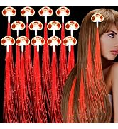 Amazon.com: 30 Pack LED Lights Hair Light-Up Fiber Optic LED Hair ...