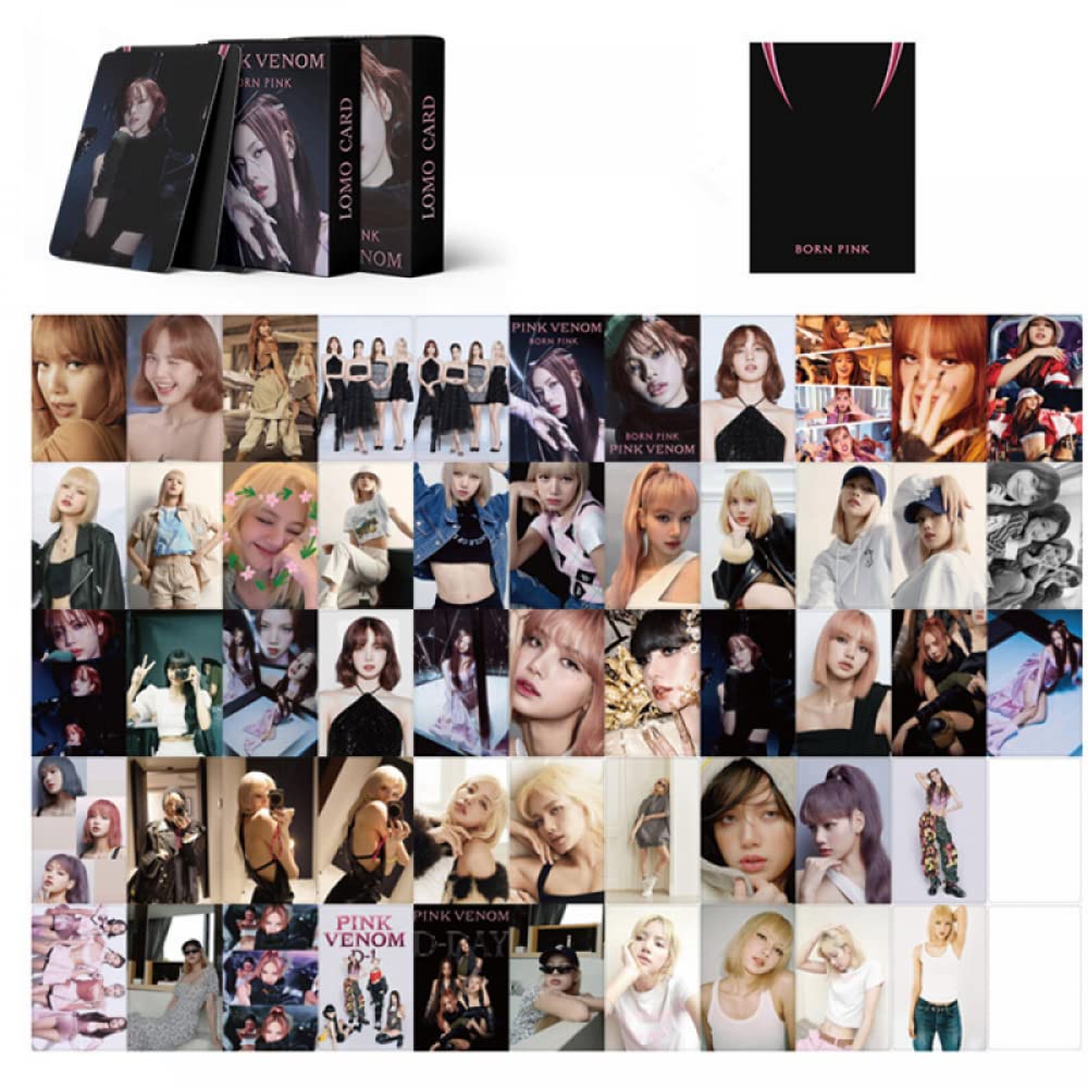 Buy Goodern 53PCS Blackpink Born Pink Photocards Lisa Photocards ...