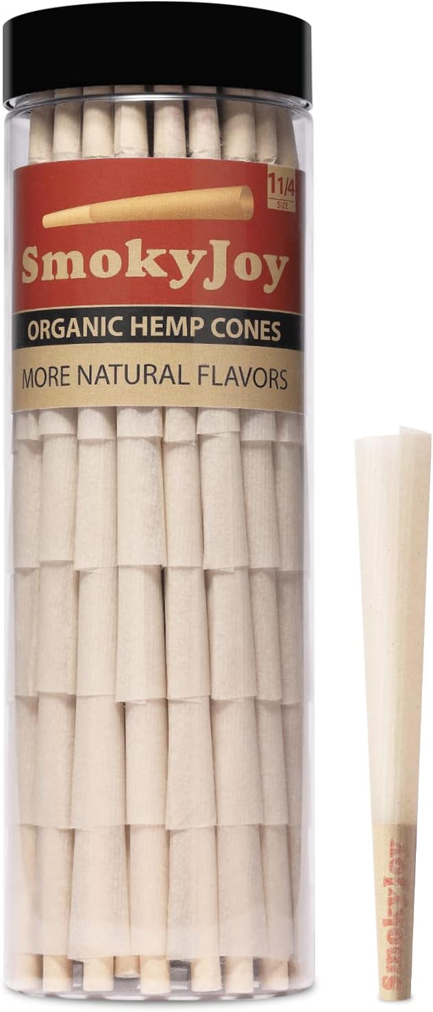 Amazon.com: SmokyJoy 100 Pack 1 1/4 Size Cones - Pre Rolling Rolled ...