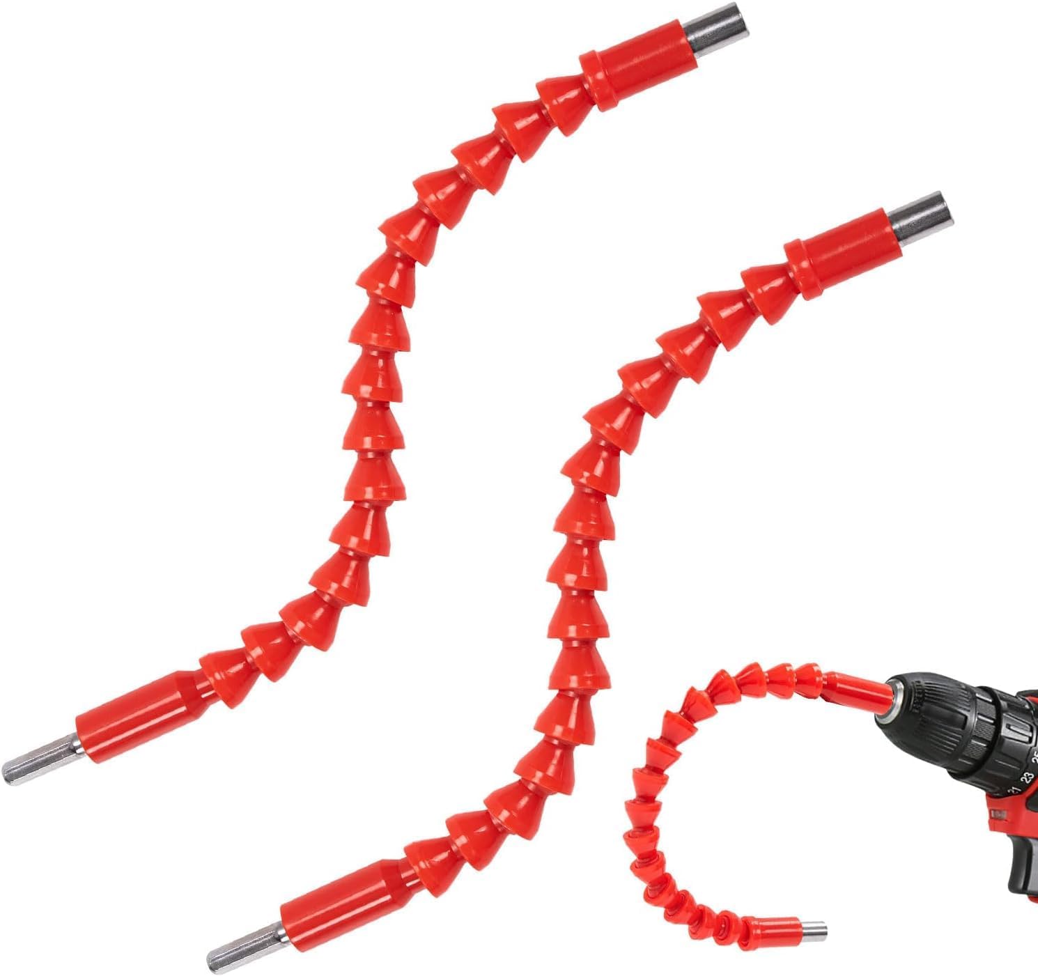 Flexible Drill Bit Extension Screwdriver Soft Shafts, 2Pcs Flexible ...
