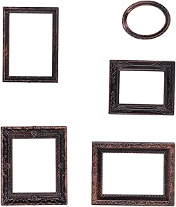 Amazon.com: Dollhouse Picture Frame Set, DIY Miniature Vintage Lifelike ...