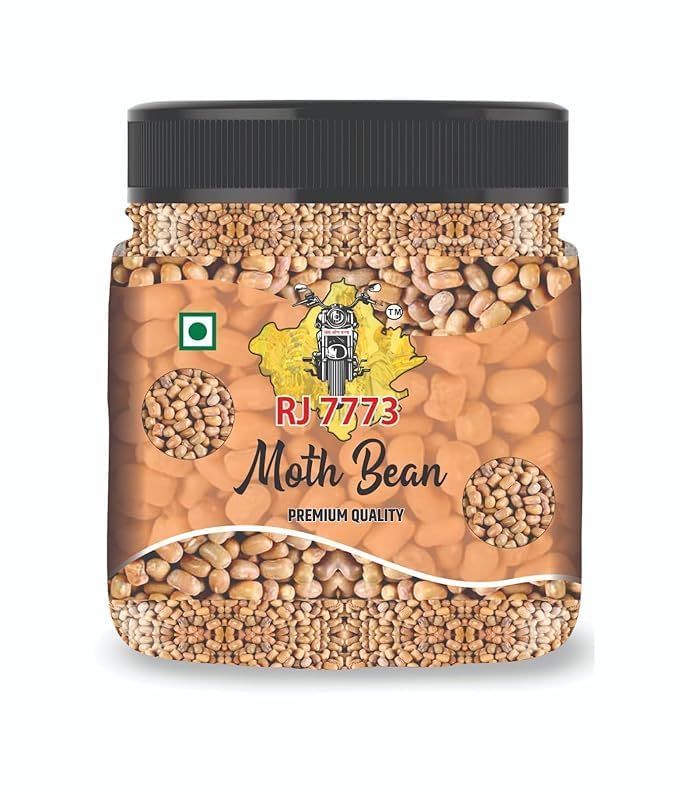 RJ 7773 Natural & Unpolished Whole Moth Beans (Matki) Pure Sabut Moth ...