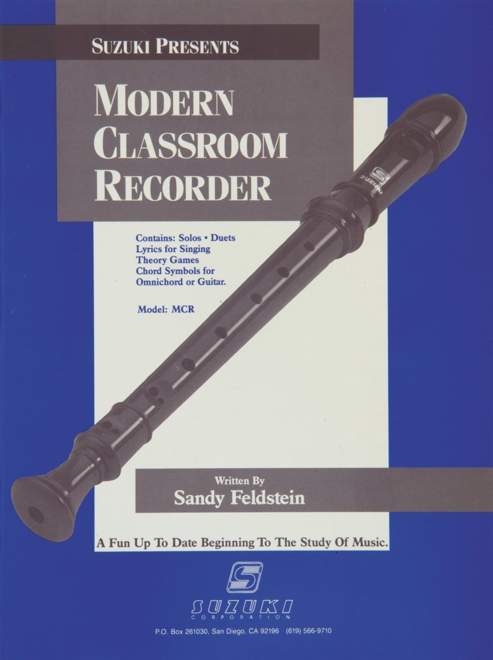Amazon.com: Suzuki MCR Modern Classroom Recorder Method Book : Musical ...