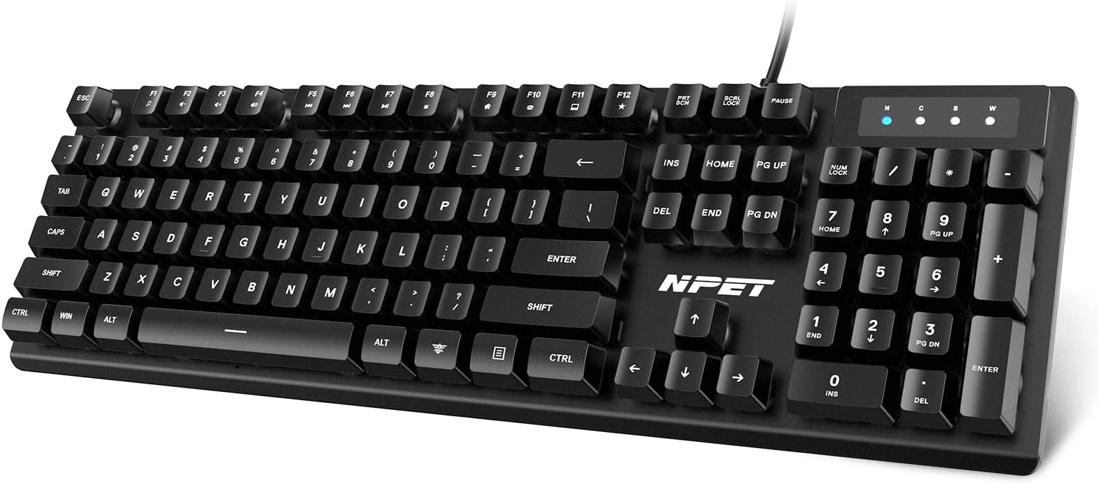 Amazon.com: SteelSeries Apex 100 Gaming Keyboard - Tactile & Silent ...