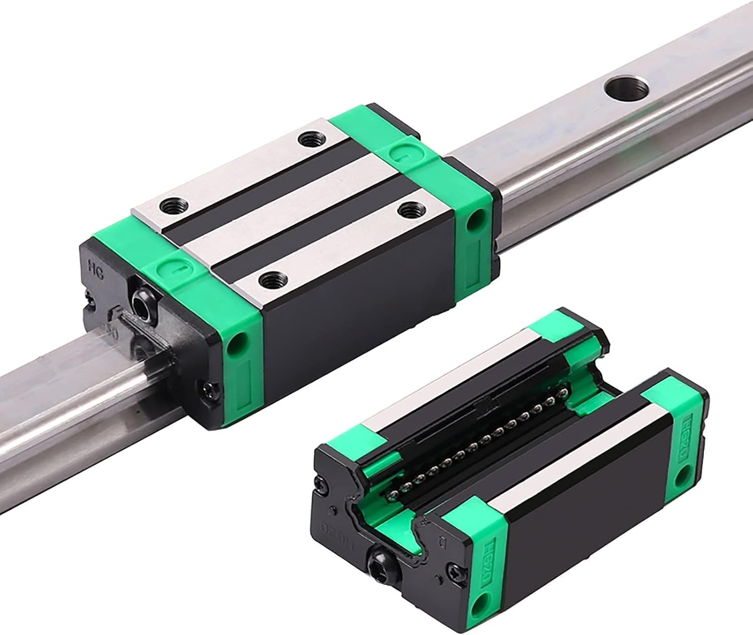 Amazon.com: HGH35 Square Linear Guideway Rail L:31.5 inch / 800mm+2Pcs ...