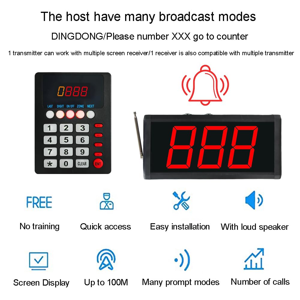 Snapklik.com : Take A Number System Queue Wireless Calling System Restaurant Calling System