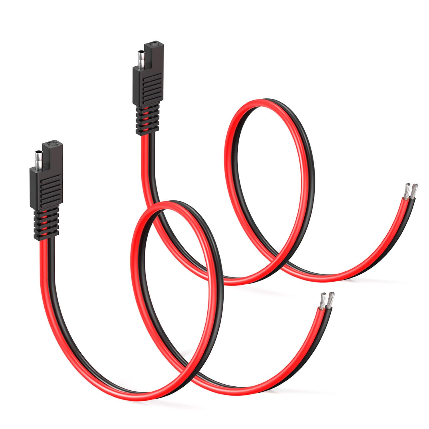 Snapklik.com : ELFCULB SAE Connector Extension Cable,16AWG 2FT 2 Pin ...