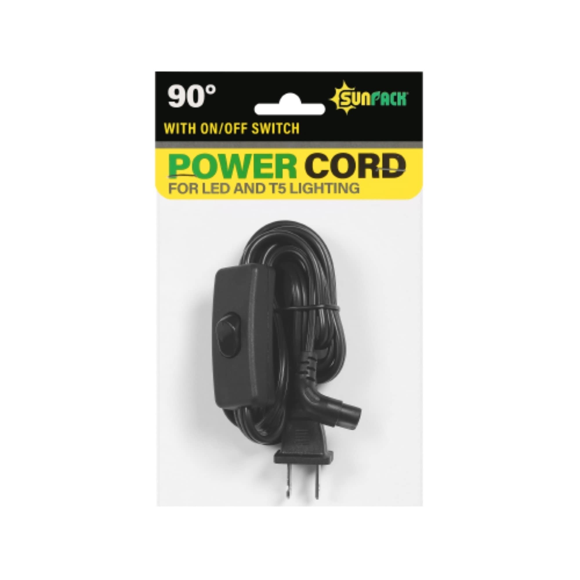 Amazon.com: SUNPACK 90 Degree Grow Lighting Power Cord, Black - On/Off Switch, Perfect for LED ...