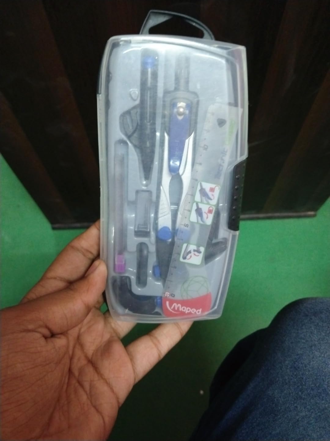 Maped Technic Compass - Technical Foldable Leg - 7 Instrument Set ...