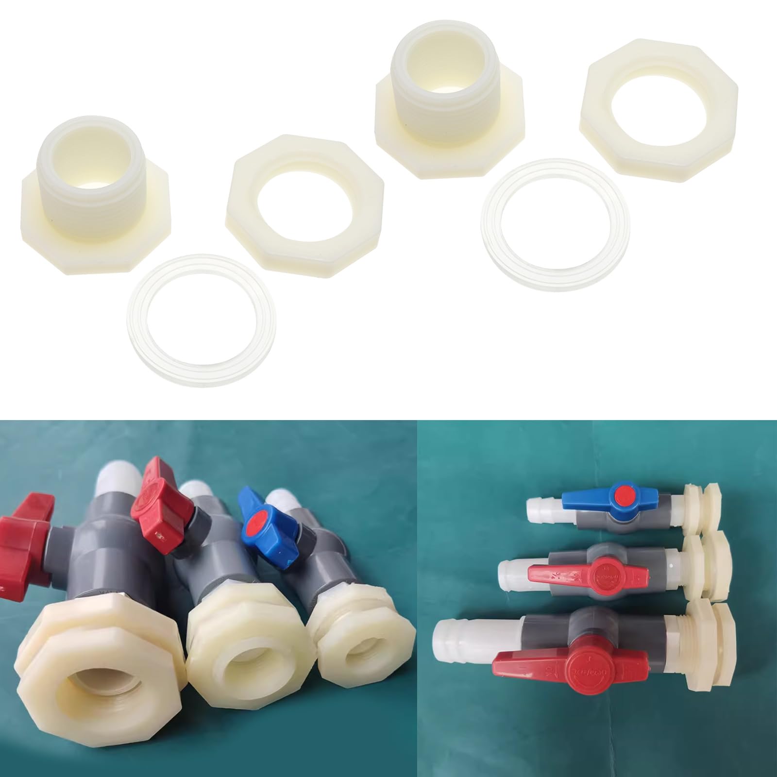 The Lord of the Tools 2pcs Internal Thread ABS Partition Joint with ...