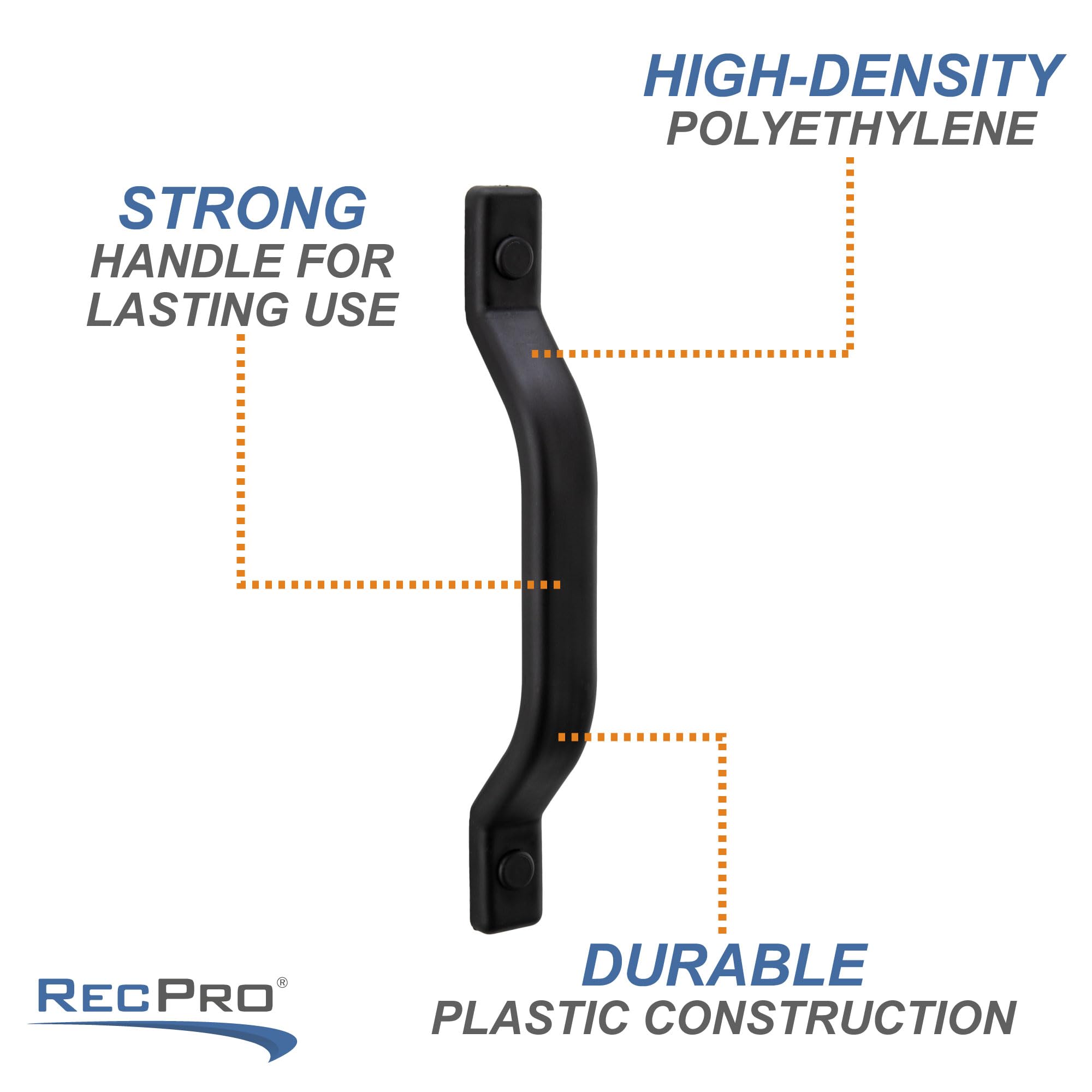 Snapklik.com : RecPro RV Grab Assist Handle 9 1/2 Inches Black Or White ...