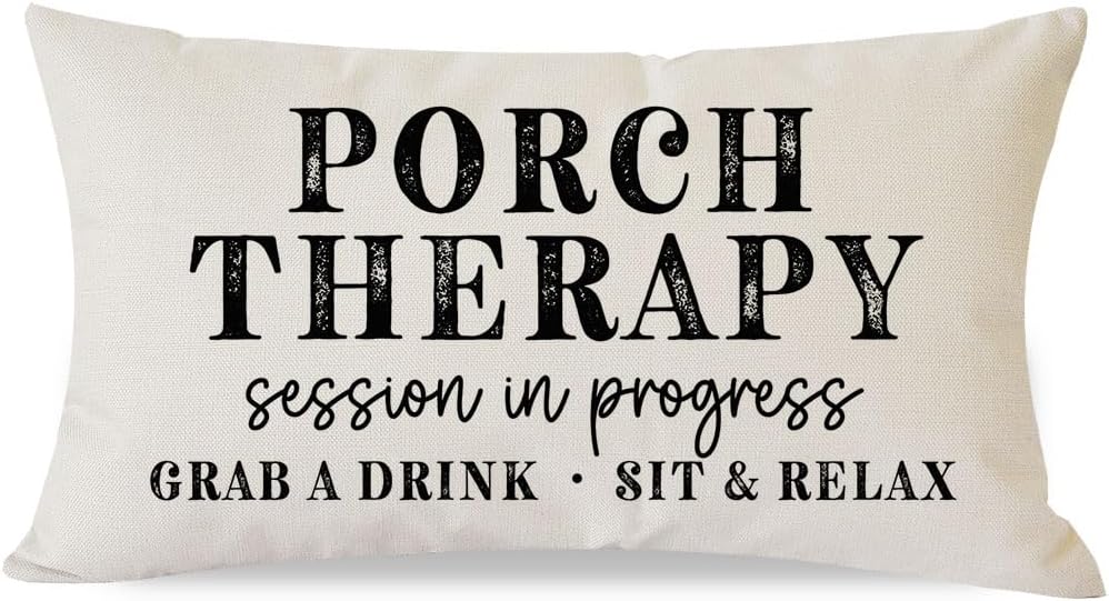 Amazon.com: PANDICORN Farmhouse Throw Pillow Covers 12x20 Inch Porch ...