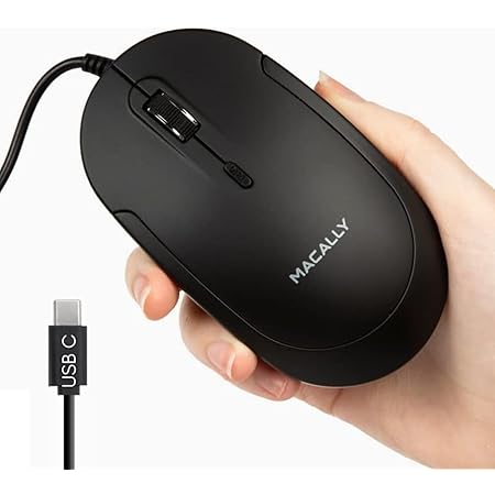 Amazon.in: Buy FIRSTMEMORY USB C Mouse Type C Ergonomic Wired Mouse RGB ...