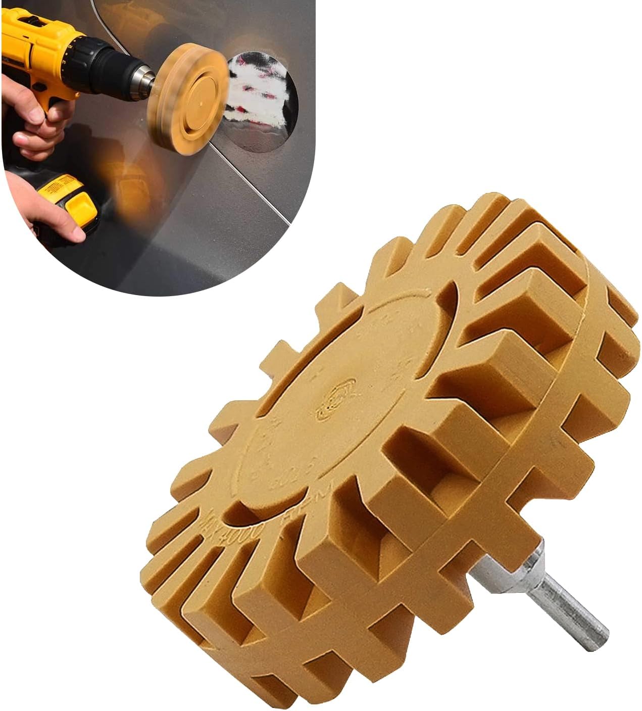 Amazon.com: UGSHY 1 PC 100MM/4In Heavy Duty Rubber Eraser Wheel ...