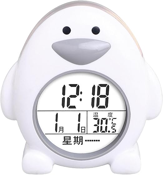Cute penguinn Digital Clocks - Bedroom Alarm Clock | Small Desks Clock ...