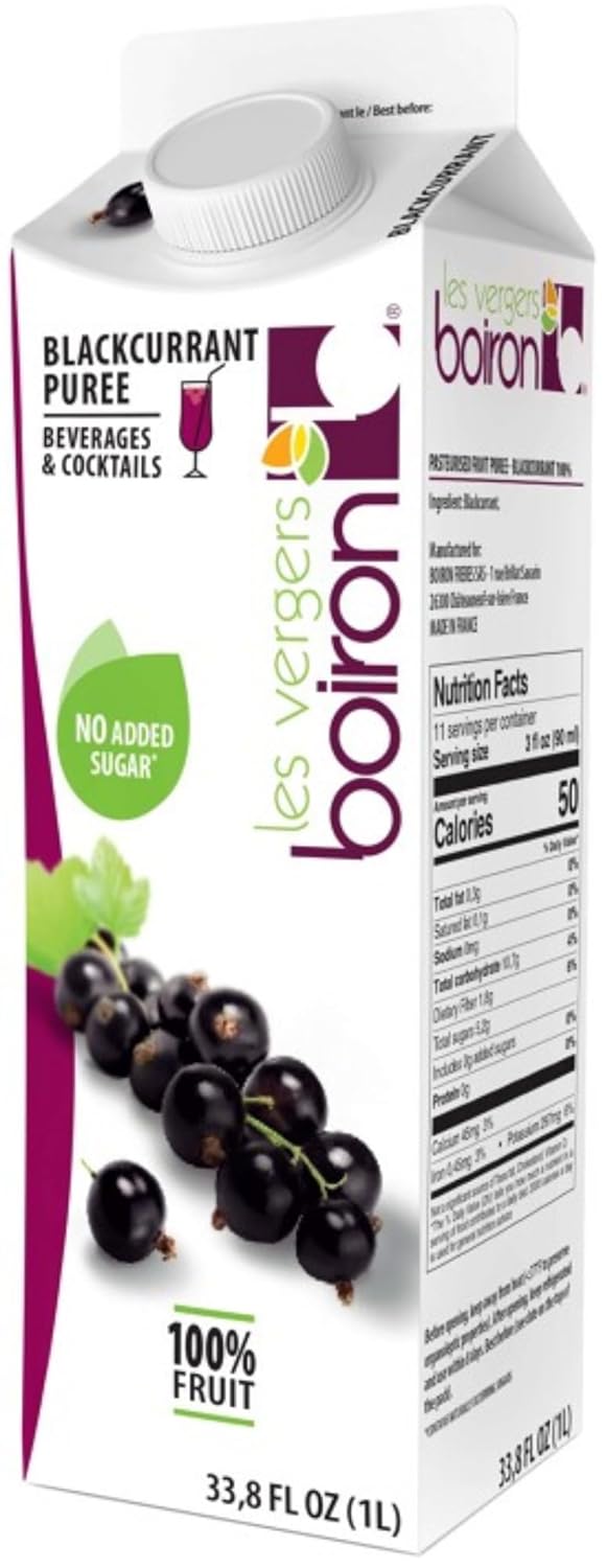 Amazon.com : Les Vergers Boiron Blackcurrant Puree, 100% Fruit, All ...