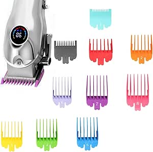 10 PCS Hair Clipper Guards Set - Color-Coded Guide Combs, Replacement ...