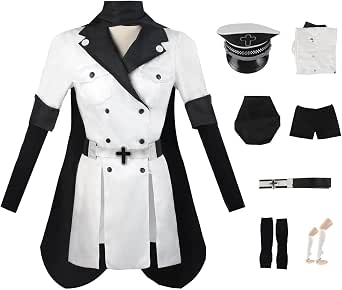 Amazon.com: RWROBE Esdeath Cosplay Esdeath Costume Adult Women Uniform ...