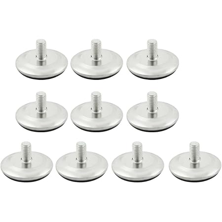 Amazon.com: uxcell 10 Pcs M10 x 17mm Thread Leveling Feet Furniture ...