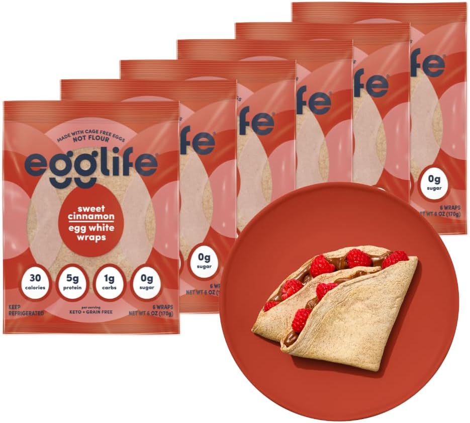 Amazon.com: egglife Original Style Egg White Wraps - No Flour, Cage ...