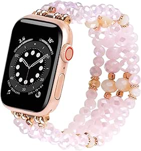 Amazon.com: ACEDAX Bracelet Compatible with Apple Watch Band 44mm Women ...