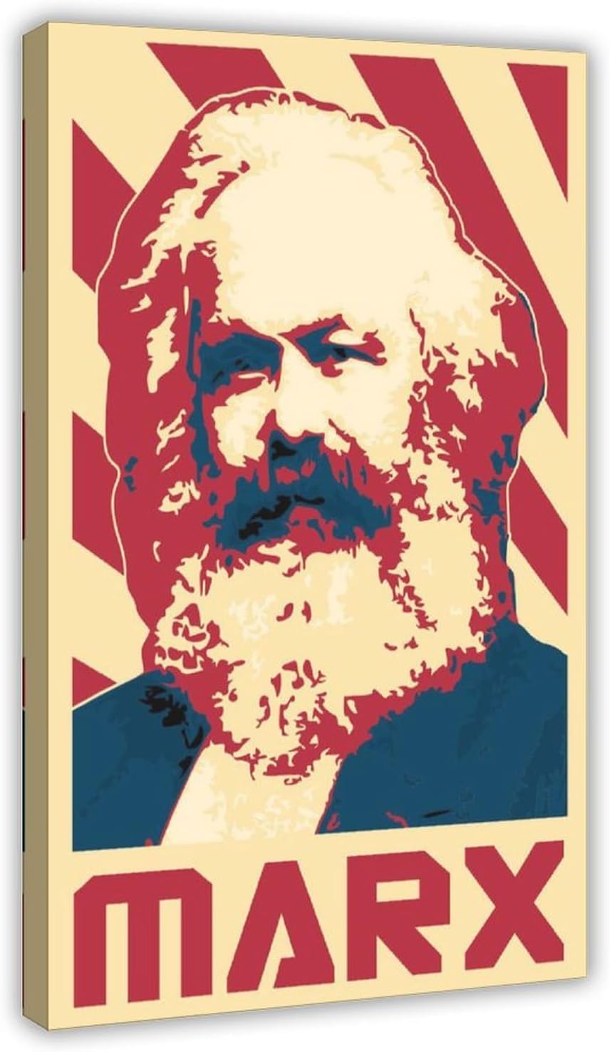 MEZUMI Karl Marx Propaganda Retro Canvas Poster Wall Art Decor Print ...