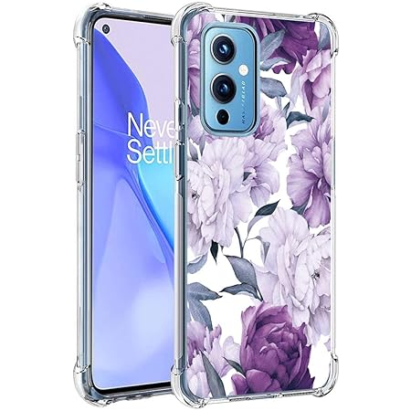 Amazon.com: Unov Case Compatible with OnePlus 9 5G Clear with Design Soft TPU Shock Absorption ...