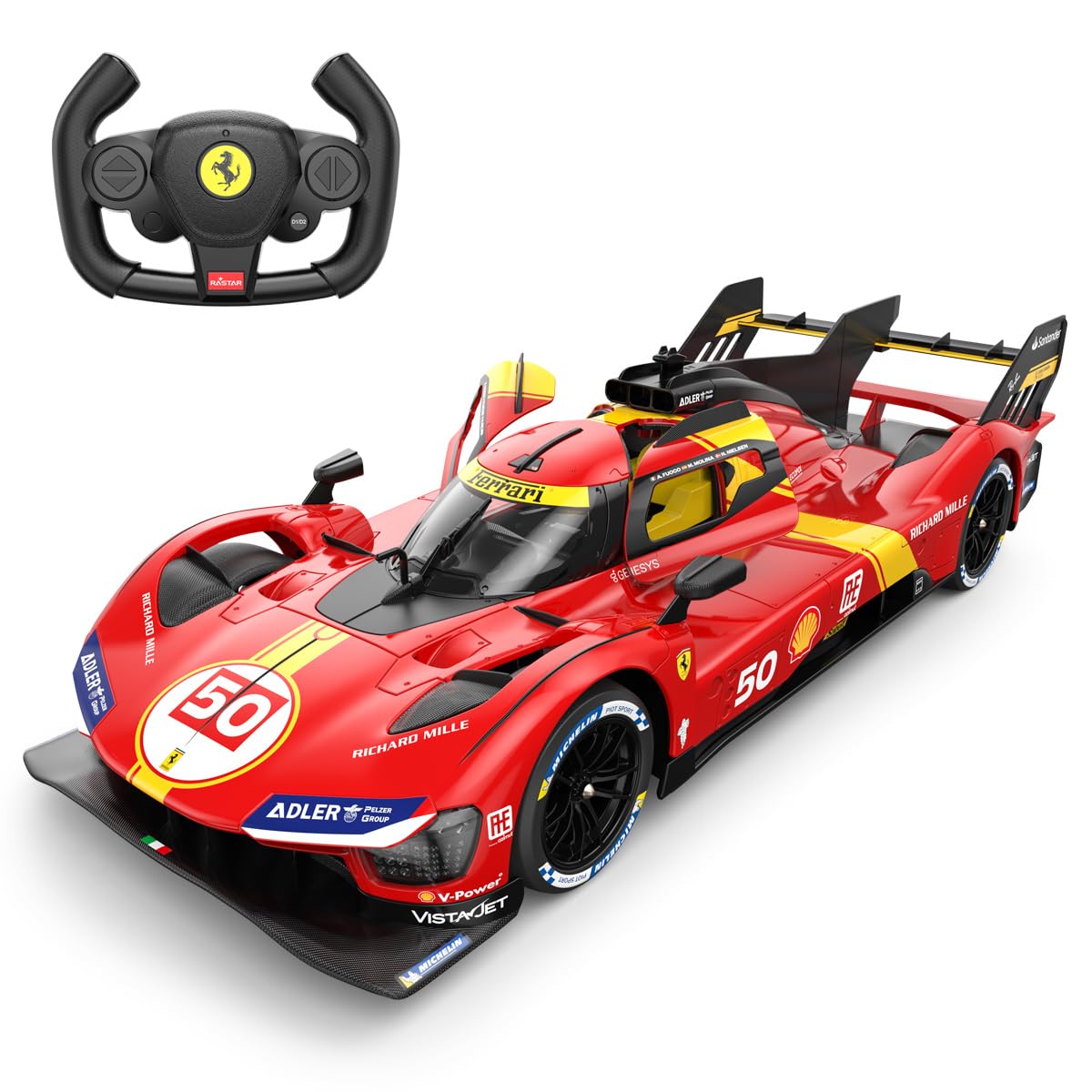 Amazon.com: RASTAR RC Cars 1/14 Ferrari 499P Le Mans Hypercar Remote ...