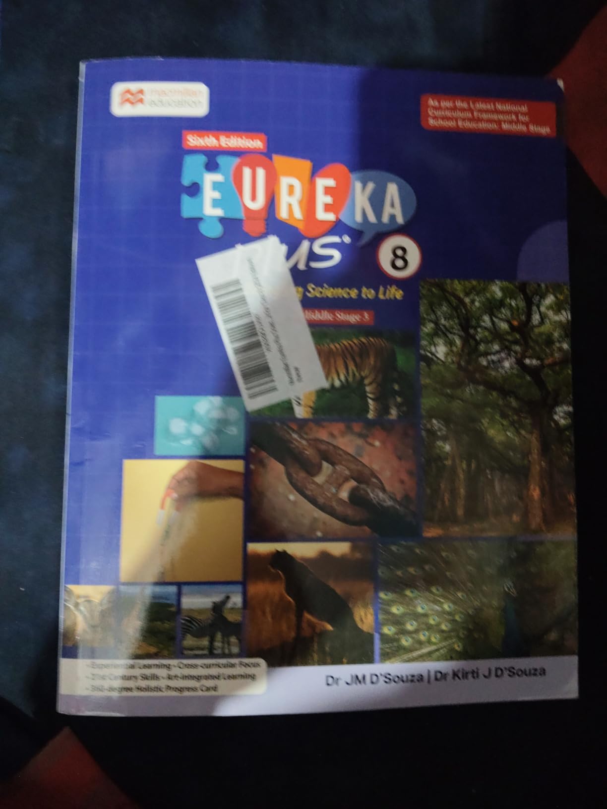 Macmillan Eureka Plus Science Textbook For Class 8 (2024 Edition) : J M ...