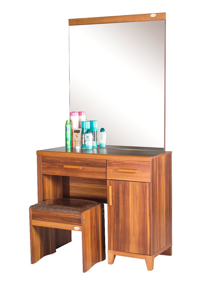 StyleSpa Vienna Dressing Table (Honey Finish, Brown) : Amazon.in: Home ...