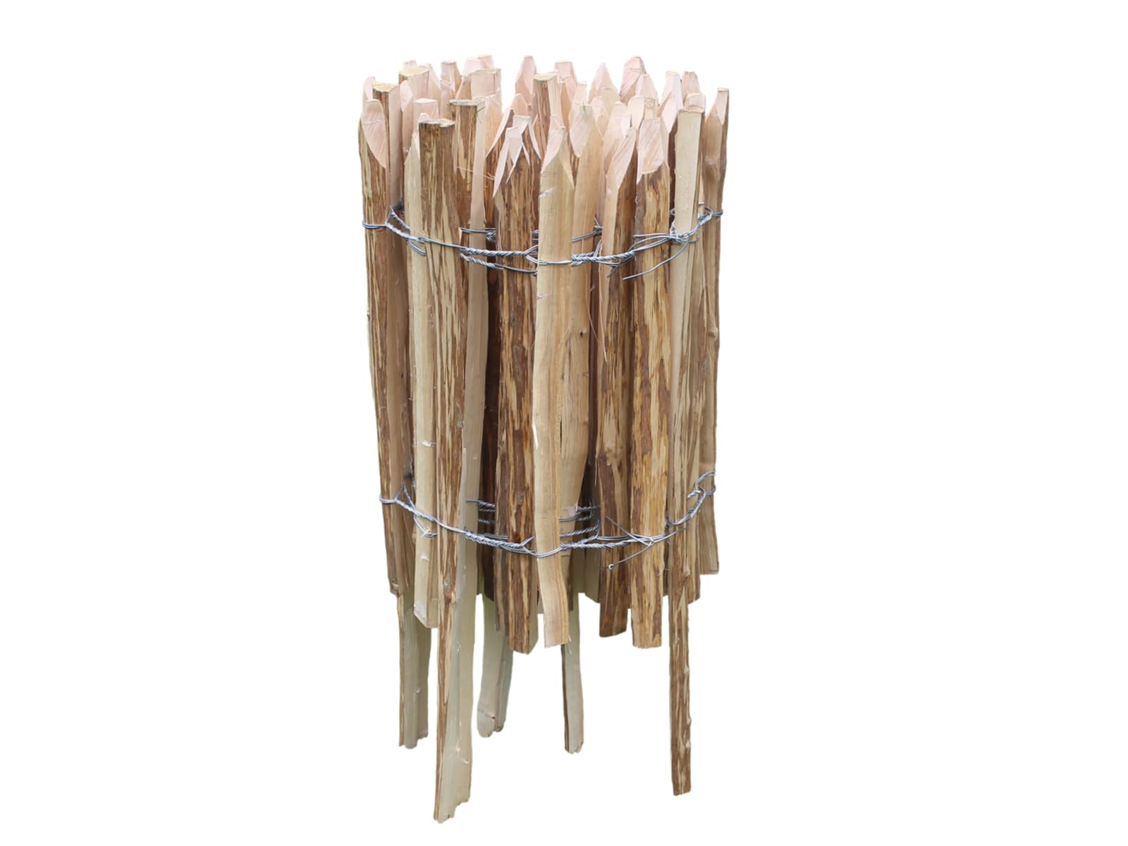 Decorative Fence with Posts, Garden Slat Wooden Hazelnut Fence, Fence ...