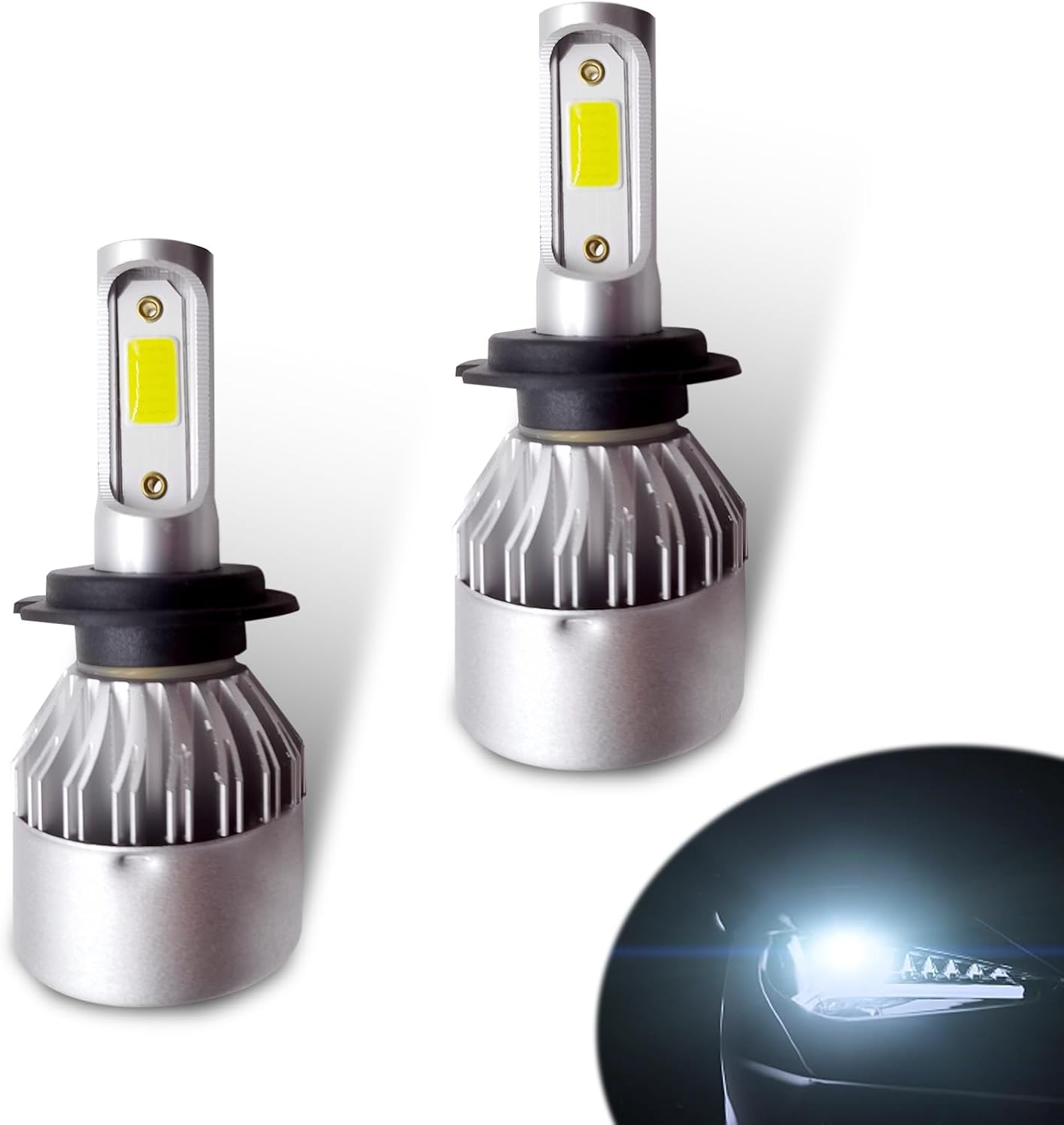 GKmow 2 PCS Car Bulbs, Super Bright Light Bulb, 36W 4000LM Bulbs ...