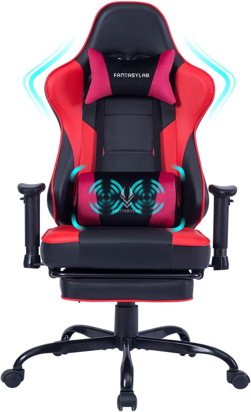 FANTASYLAB Gaming Chairs for Adults,Gaming Chair with Massage Lumbar ...