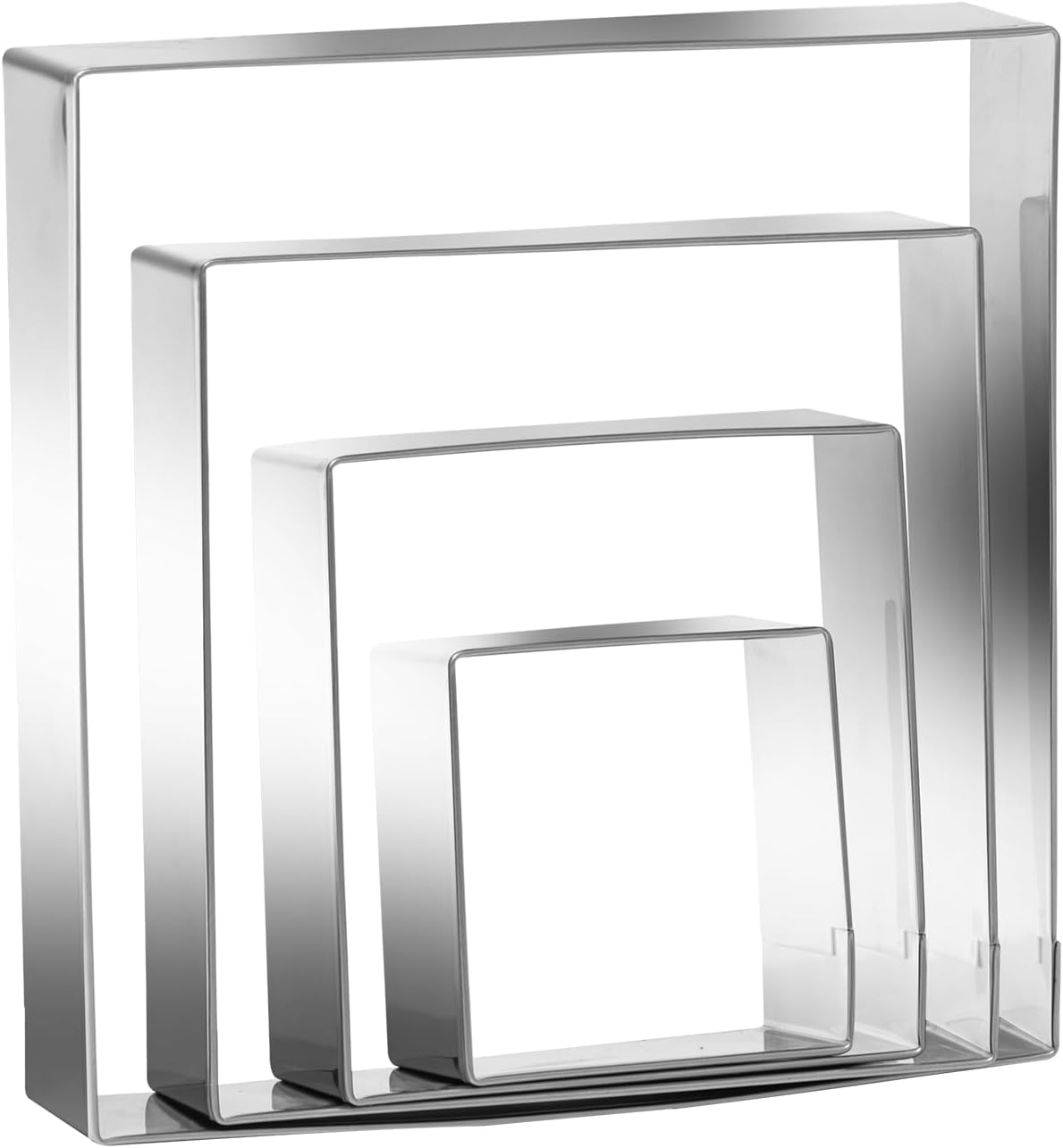 Amazon.com: Ateco Plain Edge Square Cutters in Graduated Sizes ...